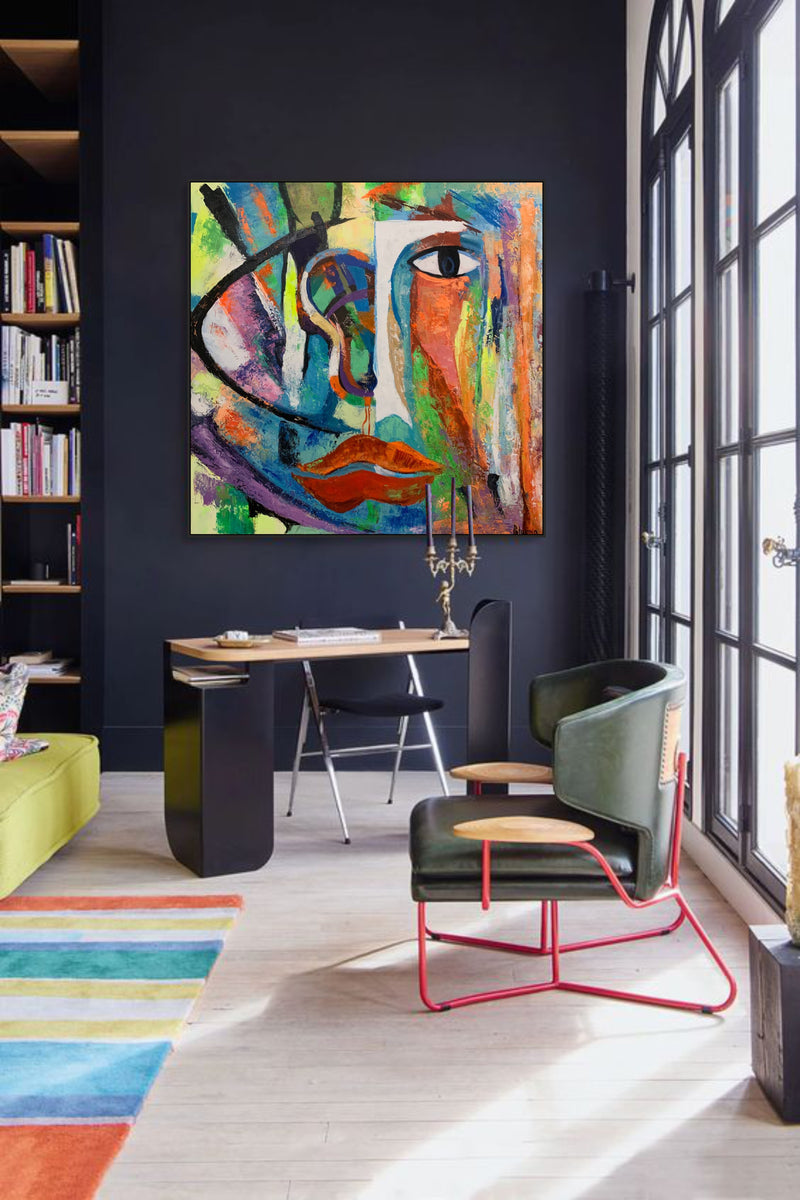 Abstract Painting On Canvas Large Wall Art Canvas Colorful Painting Li – trendgallery.ca