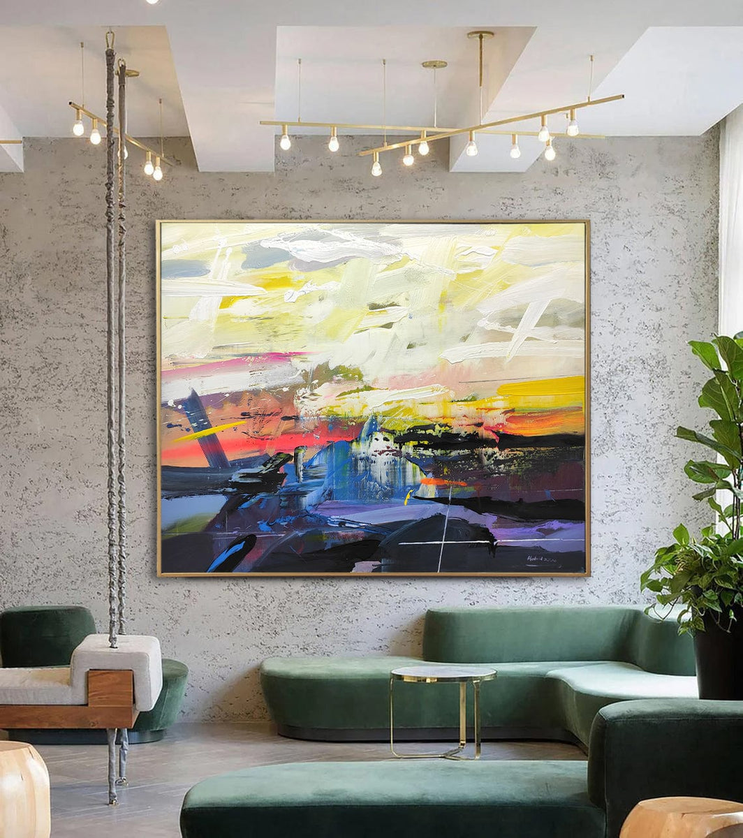 Abstract Colorful Paintings On Canvas Original Textured Art Handmade O – trendgallery.ca