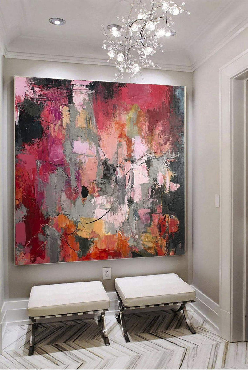 Extra Large Wall Art Canvas Abstract Colorful Paintings On Canvas Modern Art Nursery Wall Decor ...