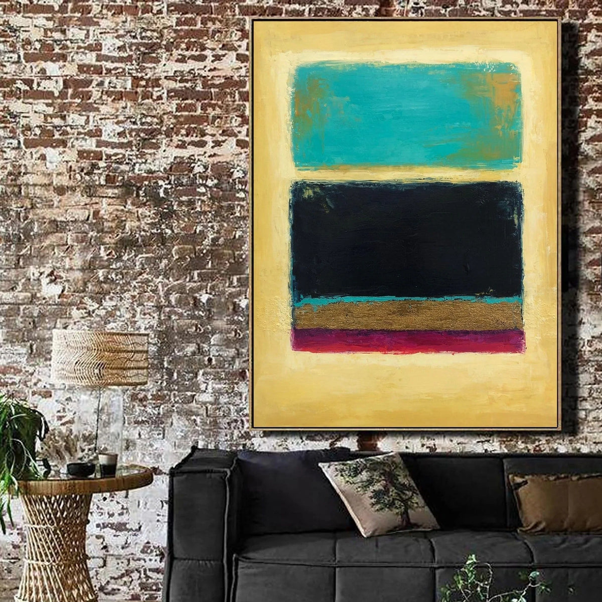 Mark Rothko Style Painting Original Colorful Abstract Canvas Art Modern ...